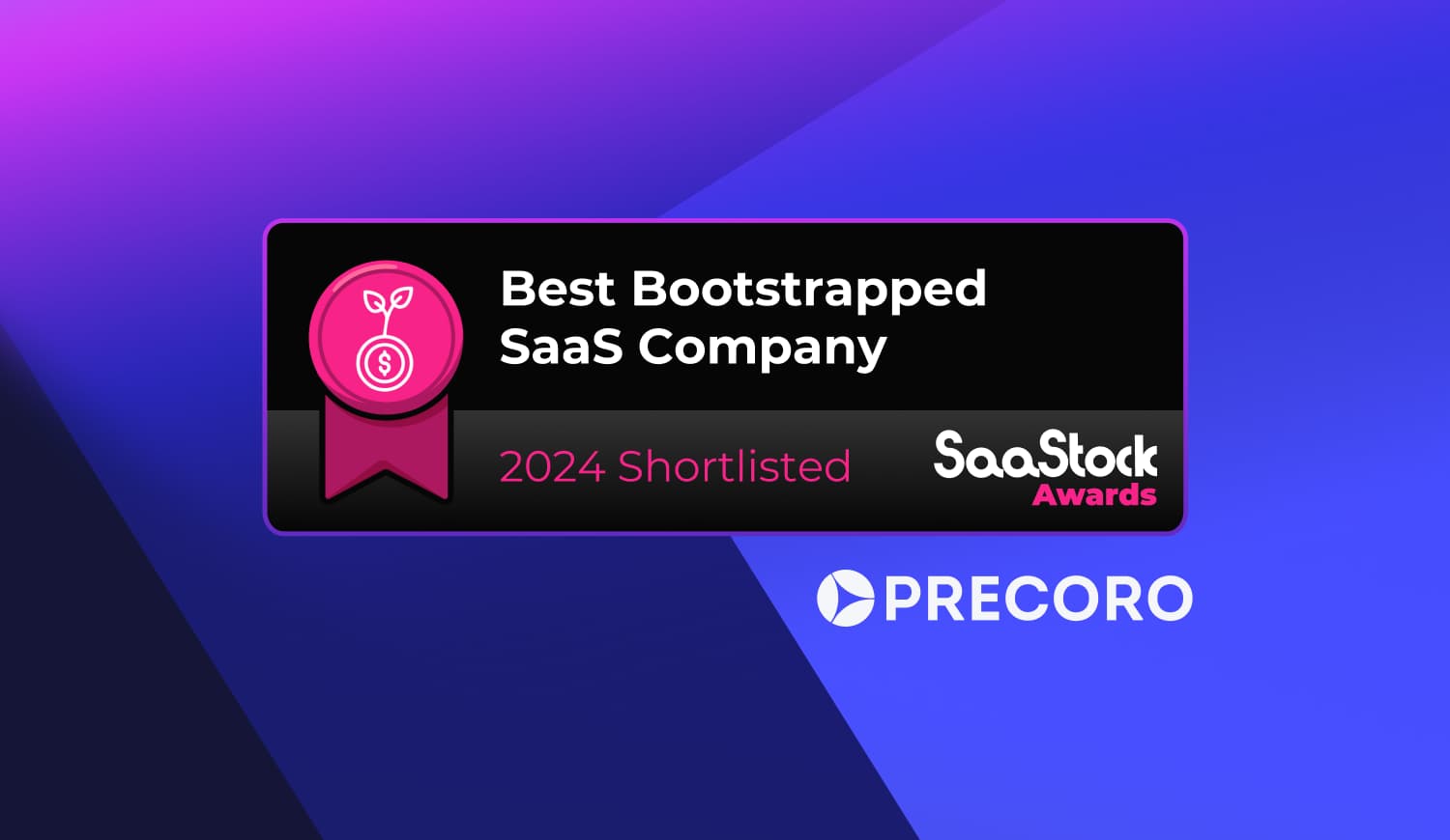 Precoro Is Shortlisted as the Best Bootstrapped SaaS Business