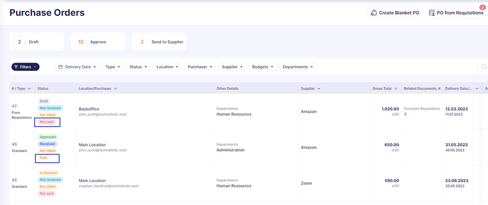 Product Update, June 23 - Precoro