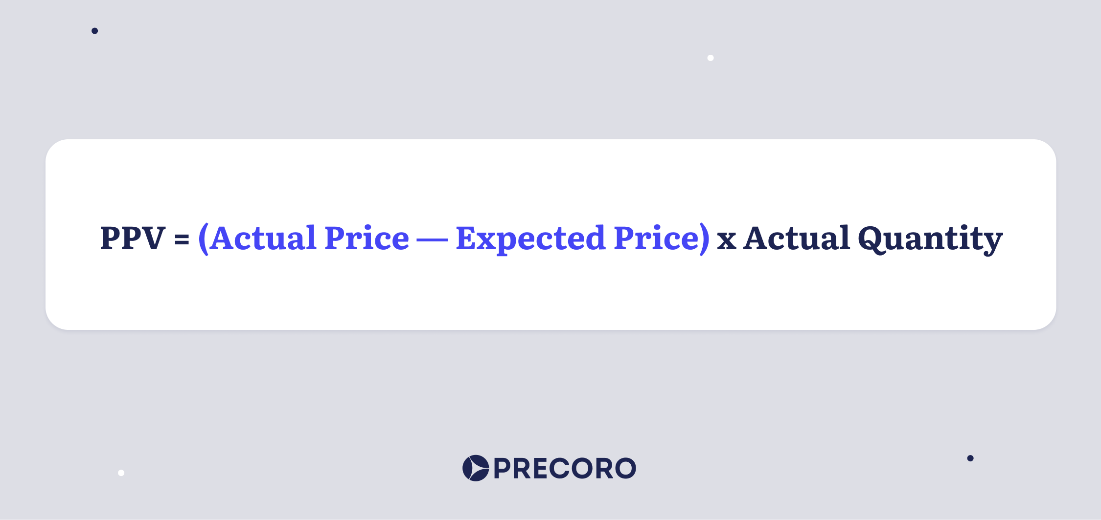 What is PPV — Purchase Price Variance Explained