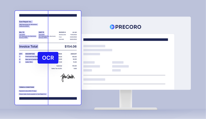 OCR in Precoro — new capabilities for efficient invoice processing